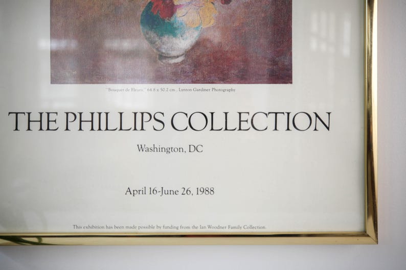 Vintage Gallery Poster for a 1988 Show of Odilon Redon Artworks From ...