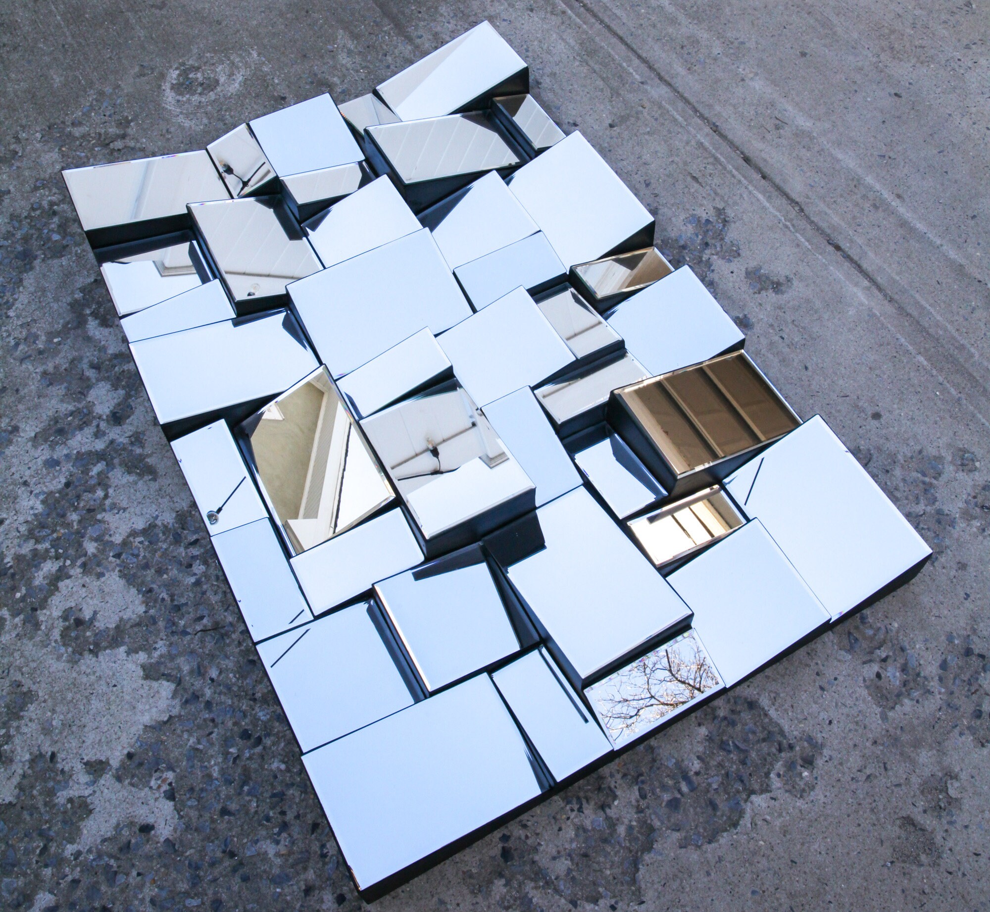 Stunning 1980s Mirrored Wall Art by Kare Germany - Etsy