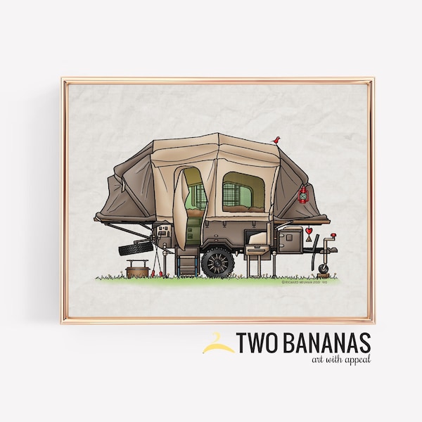 Camper Art Print - Etsy