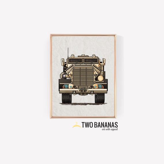 Military Vehicle Print Army Vehicle Nursery Print Army | Etsy