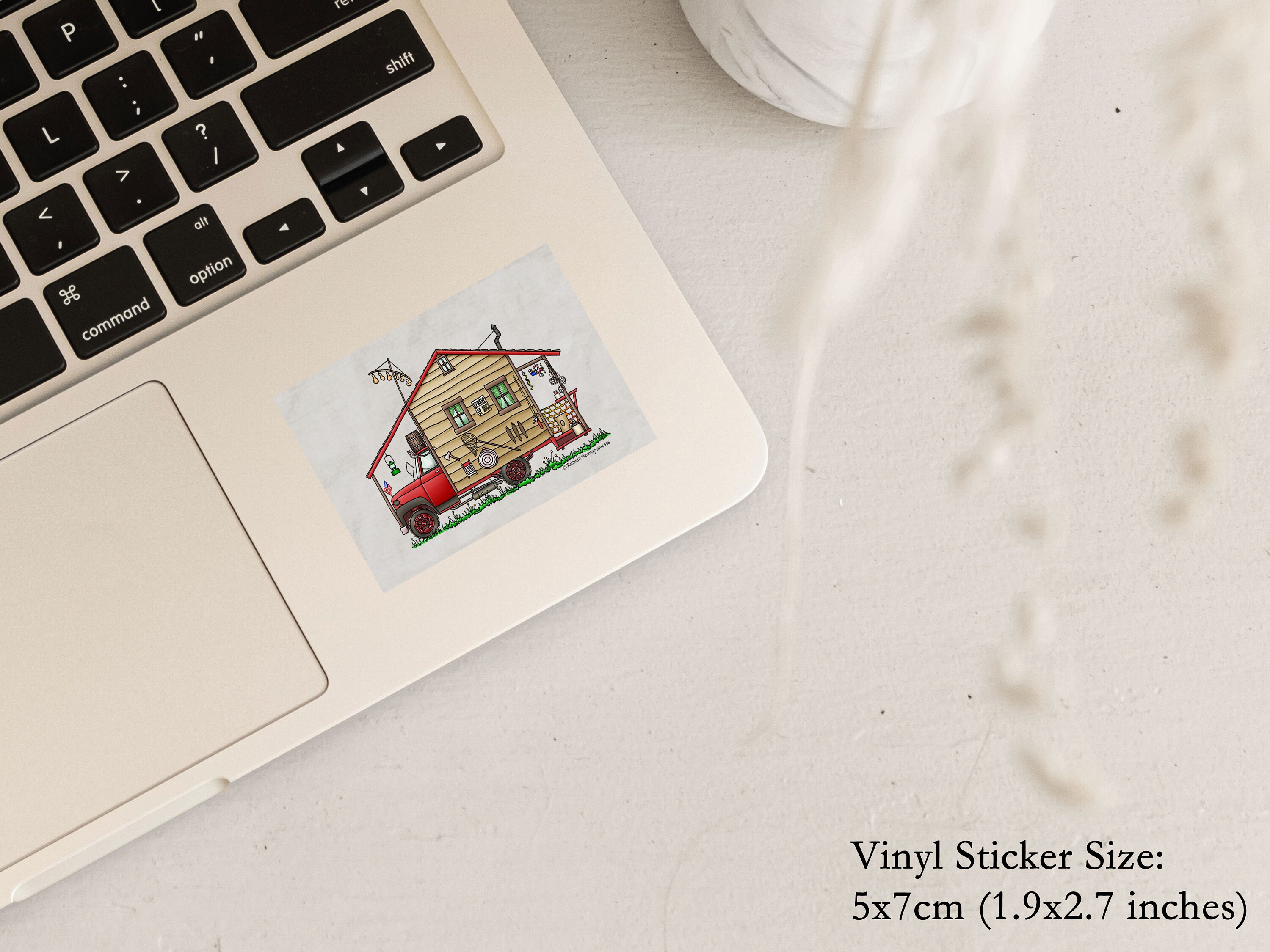 Redneck Camper Travel Trailer Camper Van Vanlife Happy Camper Art Print ...