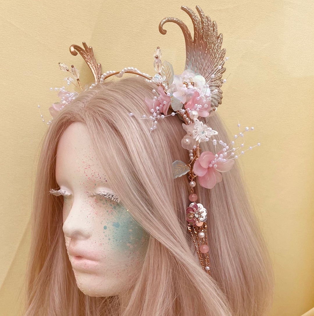 The Spring Cherry Blossom Goddess Crown - Etsy