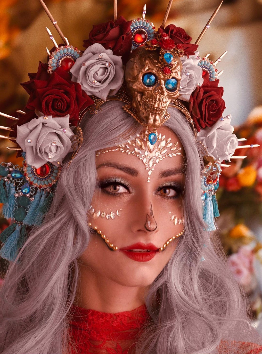 La Catrina Rose Dreamy Crown - Etsy