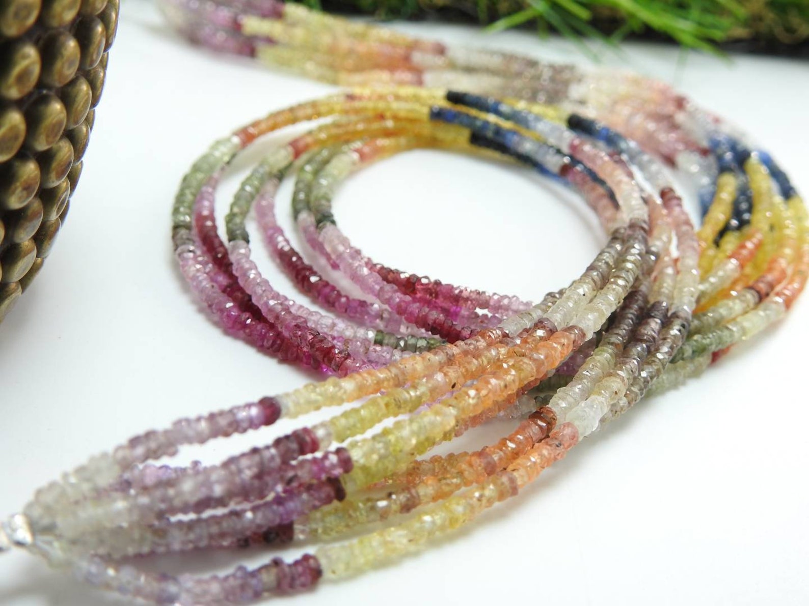 Multi Sapphire Faceted | Etsy