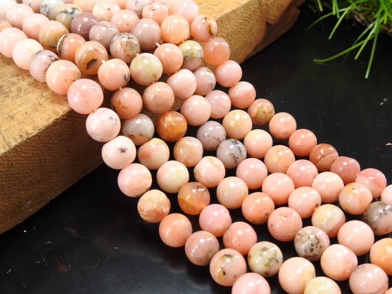 Pink Peruvian Opal Smooth Sphere Ball Rouhd Beads/for Making - Etsy