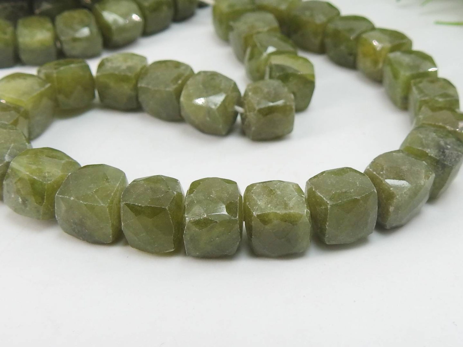 10 Inch Strand Natural Vessonite Faceted Cube Box Shape Beads | Etsy