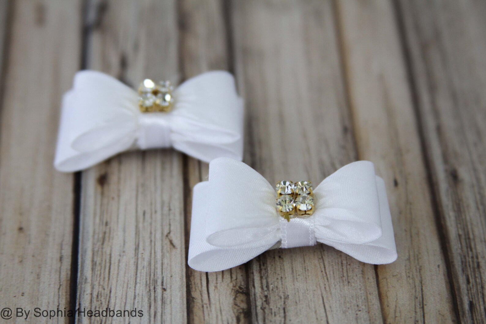 Baby White Bow Hair Clip, Bow Hair Clip, White Bow Hair Clip, Baptism ...