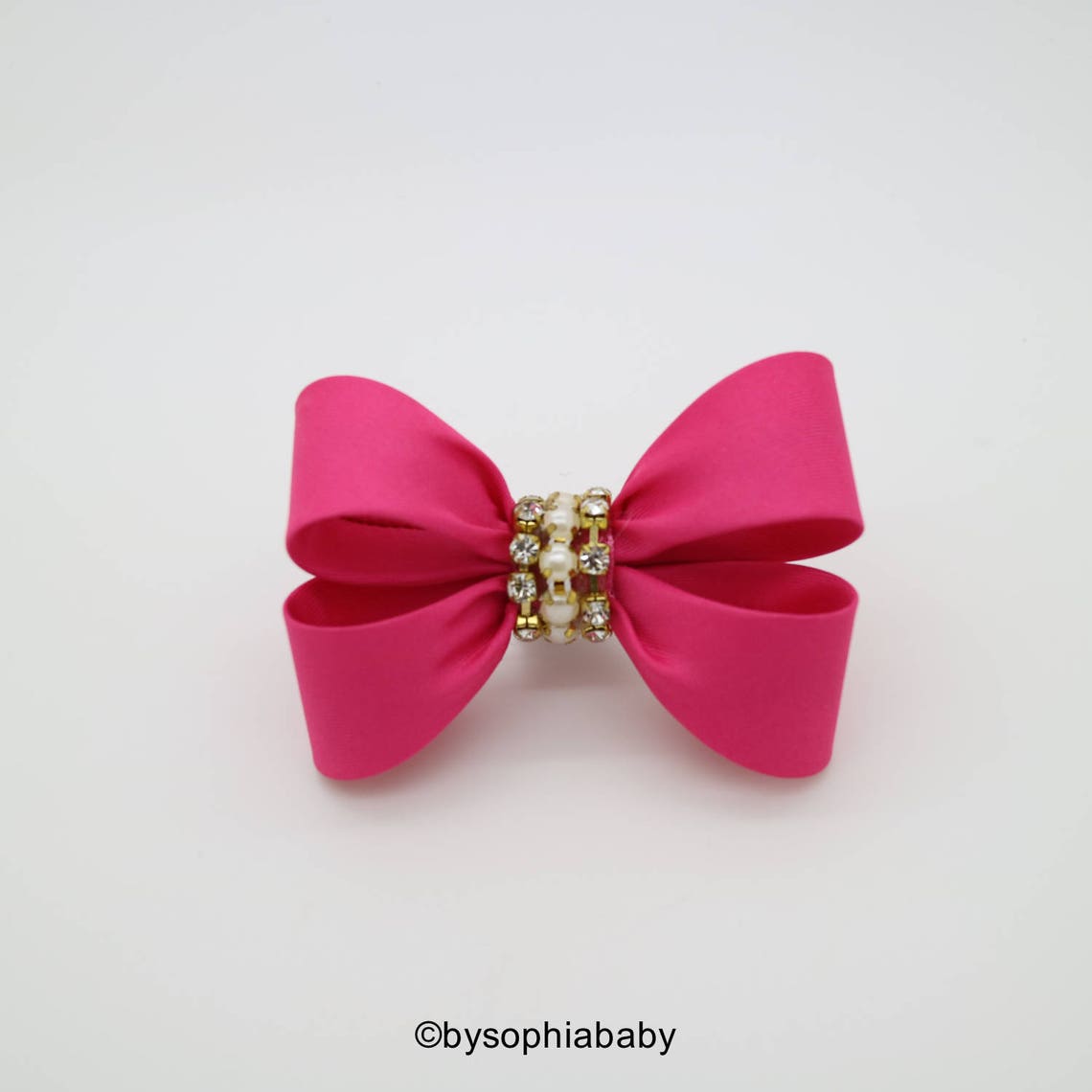 Baby Hair Clip Hot Pink Bow Hair Clip Hot Pink Hair Clip - Etsy