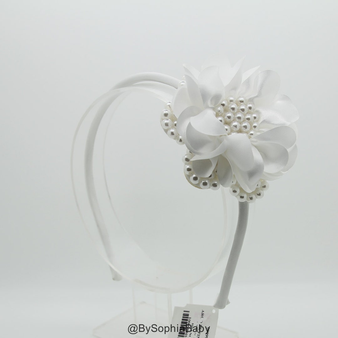 Girls Headband, Girls Hard Headband,white Headband, Photo Prop, Big ...