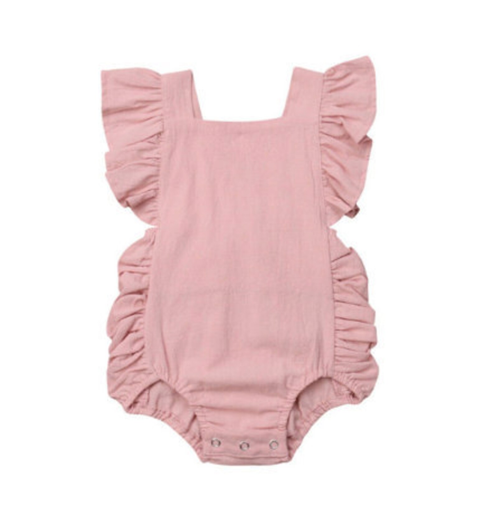 Blush Pink Baby Girl Romper Vintage Baby Romper Baby Girl - Etsy
