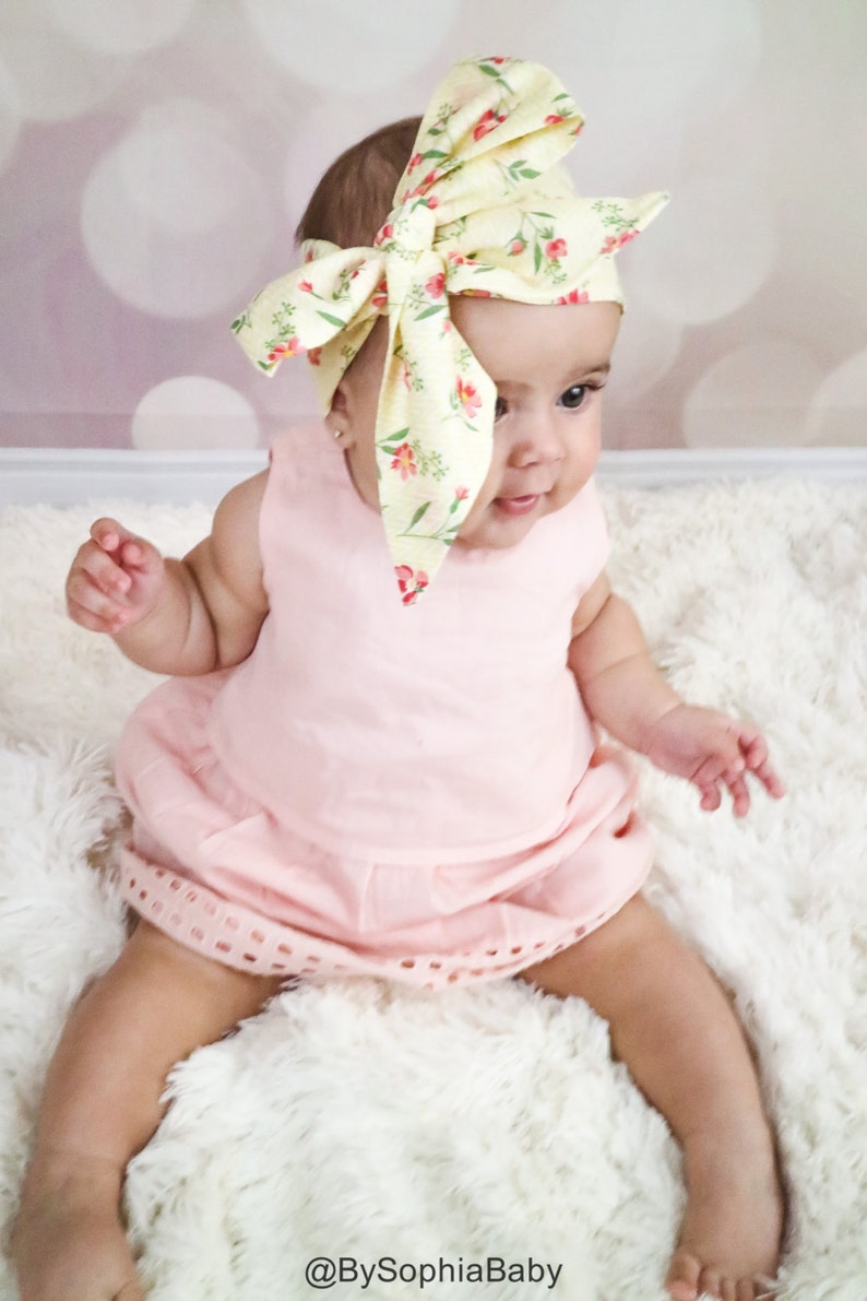 Baby Head Wrap Baby Headwrap Floral Baby Headband Baby - Etsy