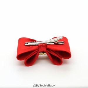 Red Baby Bow, Red Bow Hair Clip, Bow Hair Clip, Toddler Red Hair Clip ...