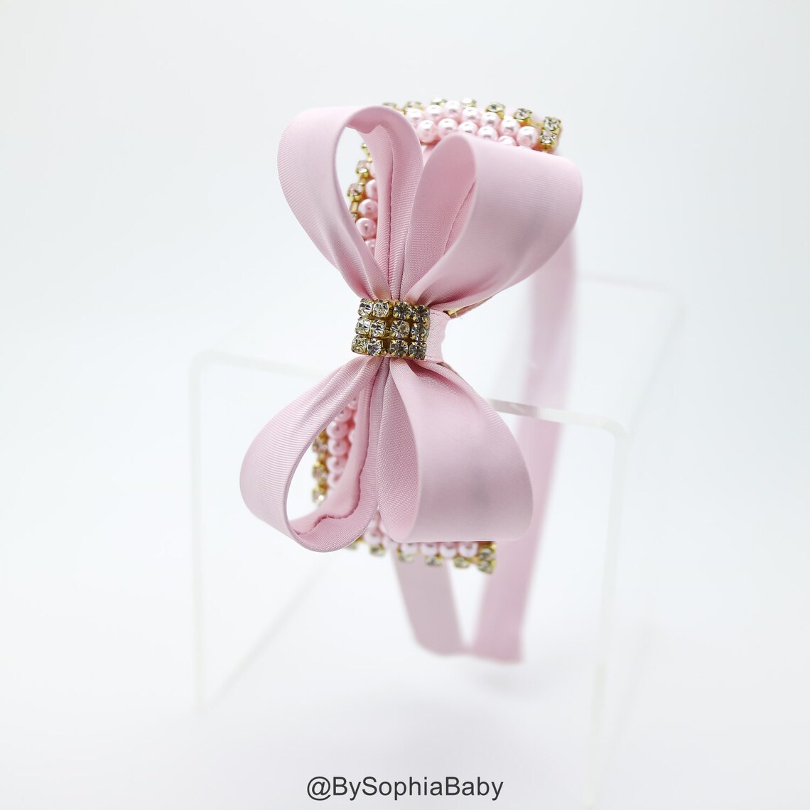 Light Pink Bow Headband Girl's Headband Toddler - Etsy