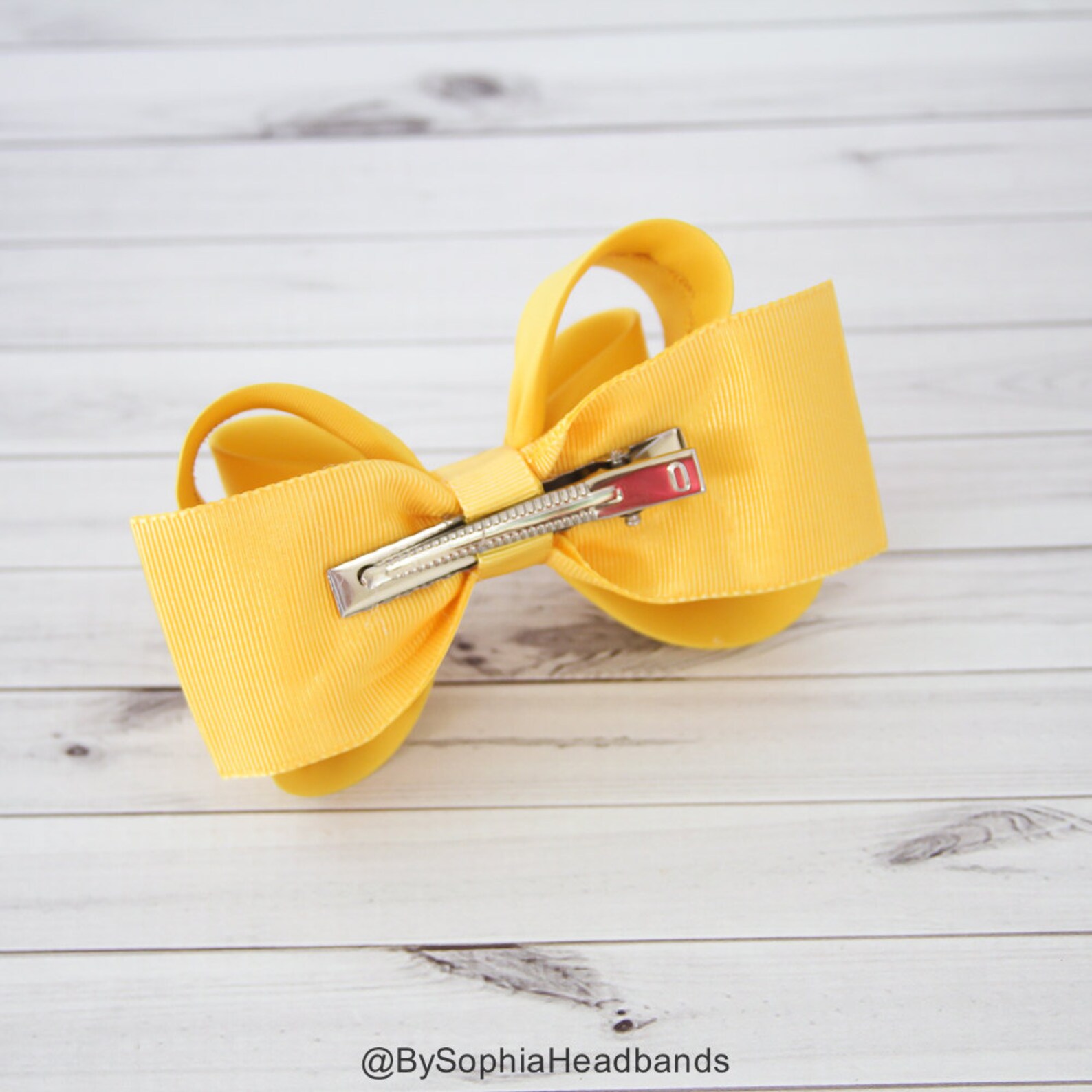 Yellow Hair Clip, Yellow Bow Hair Clip, Bow Hair Clip, Toddler Gold ...