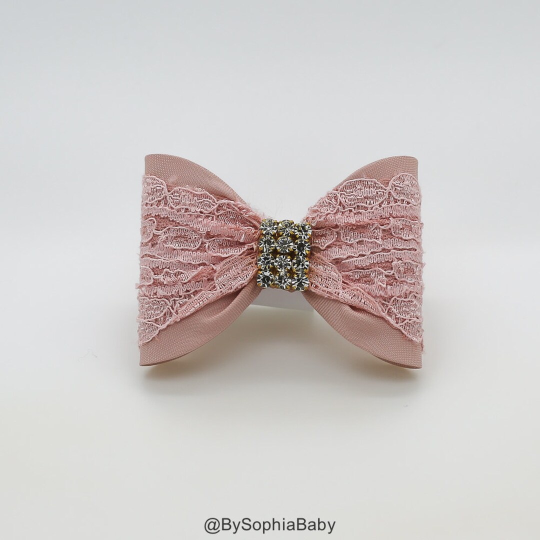 Pale Pink Baby Bow, Baby Hair Clip, Pale Pink Bow Hair Clip, Pink Hair ...