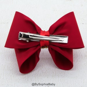 Red Bow, Red Bow Hair Clip, Bow Hair Clip, Toddler Red Hair Clip, Girls ...