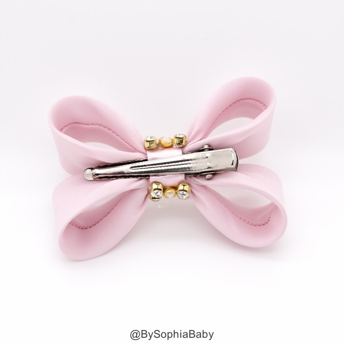 Baby Hair Clip Light Pink Bow Hair Clip Light Pink Hair - Etsy
