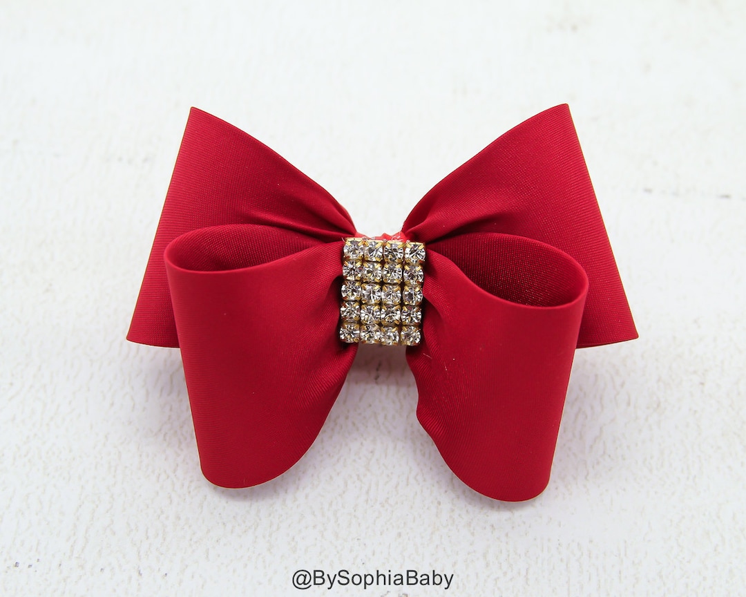 Red Bow, Red Bow Hair Clip, Bow Hair Clip, Toddler Red Hair Clip, Girls ...