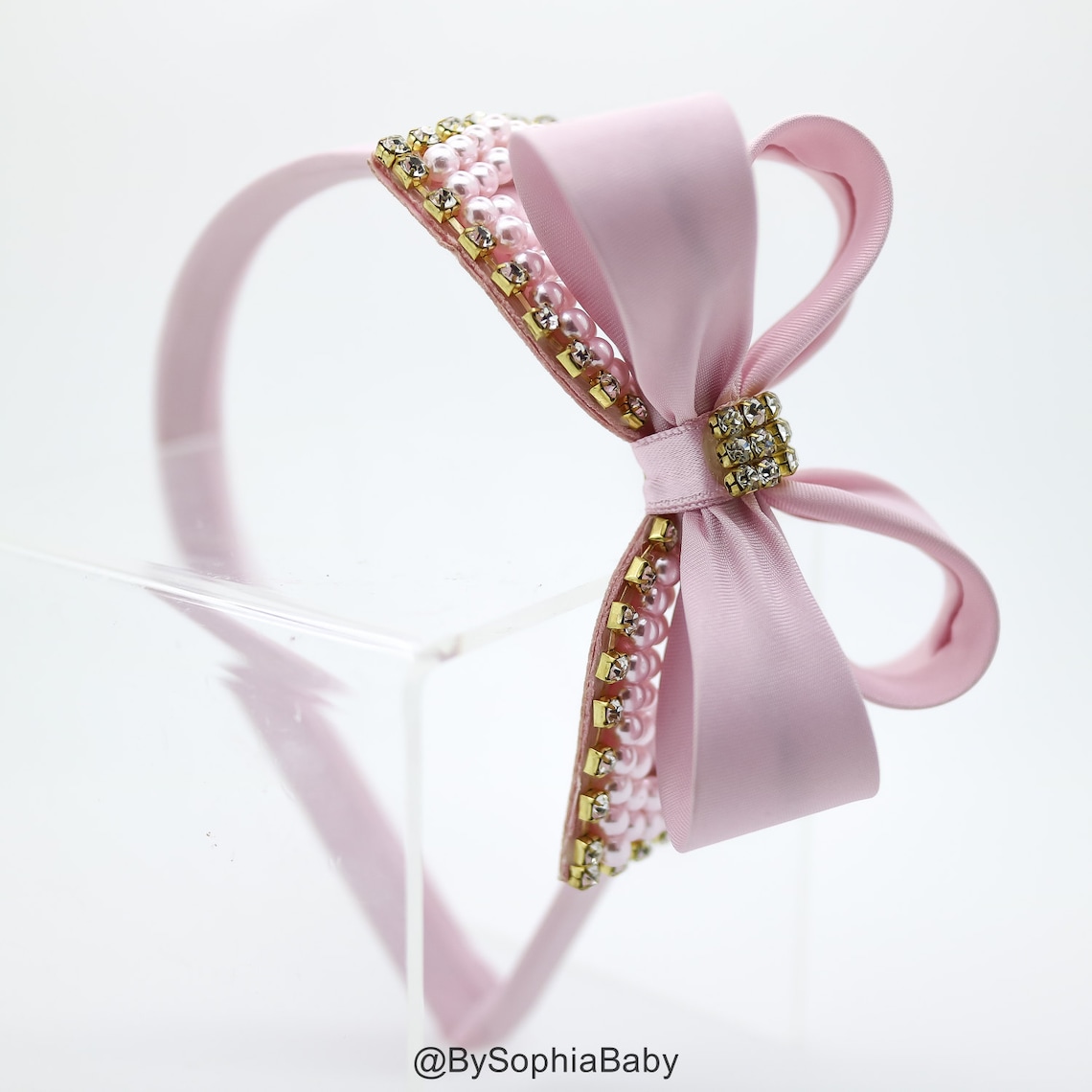 Light Pink Bow Headband Girl's Headband Toddler - Etsy