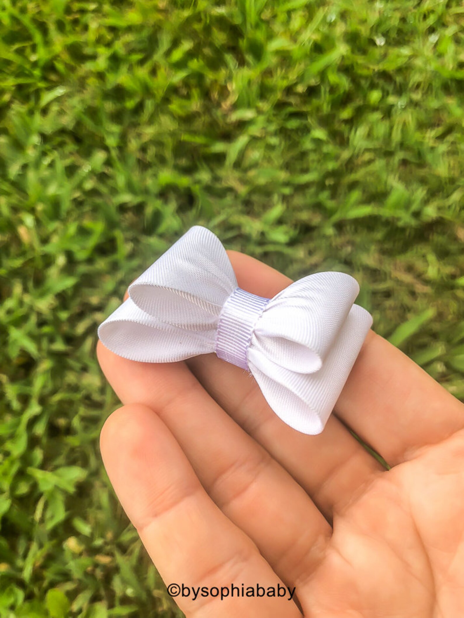 Baby White Bow Newborn Baby Bow White Baby Hair Bow Small | Etsy
