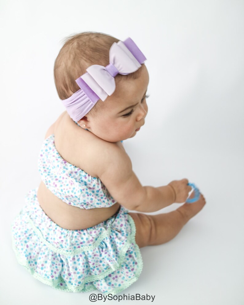 Baby Headband, Lilac Lavender Big Bow Headband, Lilac Baby Headband ...