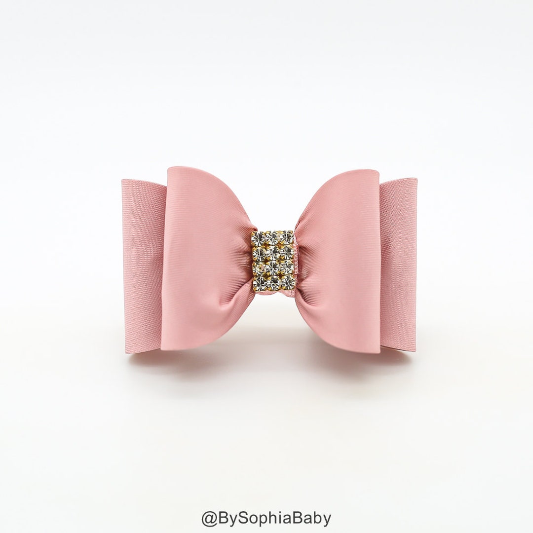Lazo de bebé rosa pálido clip de pelo de lazo rosa pálido - Etsy España