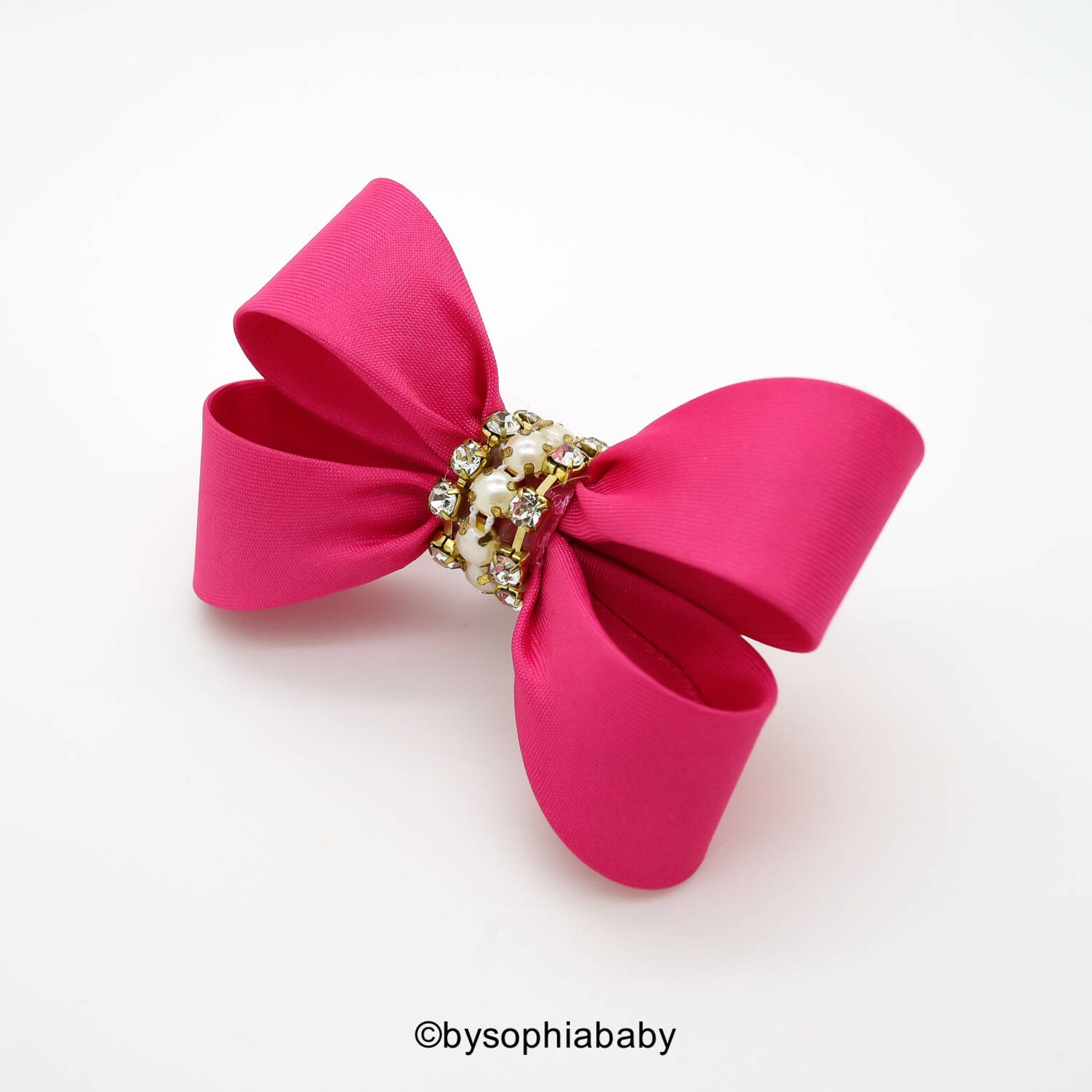Baby Hair Clip Hot Pink Bow Hair Clip Hot Pink Hair Clip - Etsy