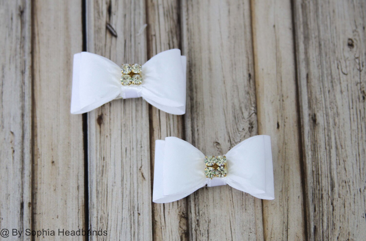 Baby White Bow Hair Clip, Bow Hair Clip, White Bow Hair Clip, Baptism ...