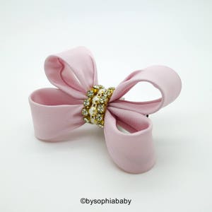 Baby Hair Clip, Light Pink Bow Hair Clip, Light Pink Hair Clip, Toddler ...
