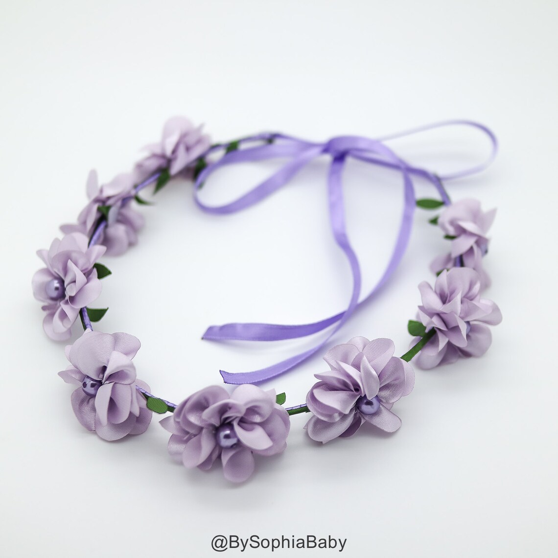 Baby Flower Crown Toddler Flower Crown Lavender Lilac Flower - Etsy