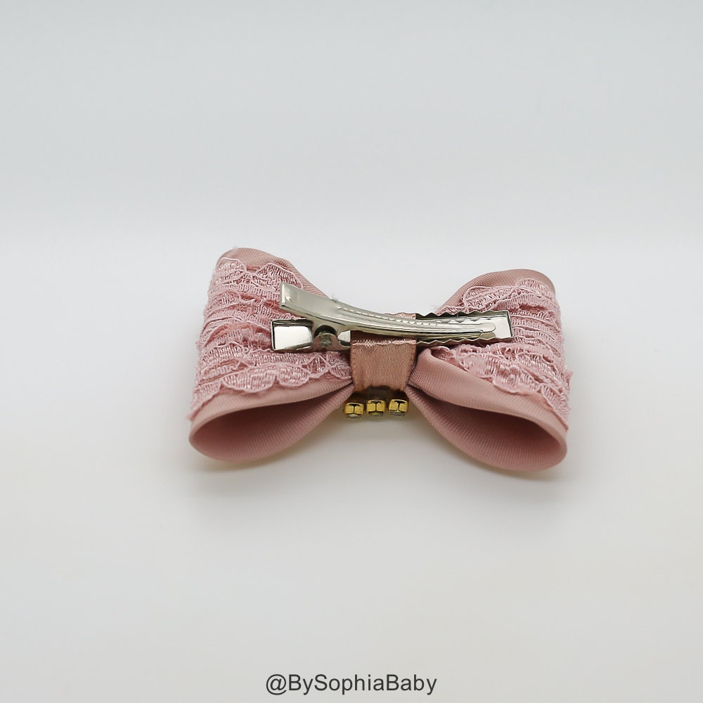 Pale Pink Baby Bow Baby Hair Clip Pale Pink Bow Hair Clip - Etsy