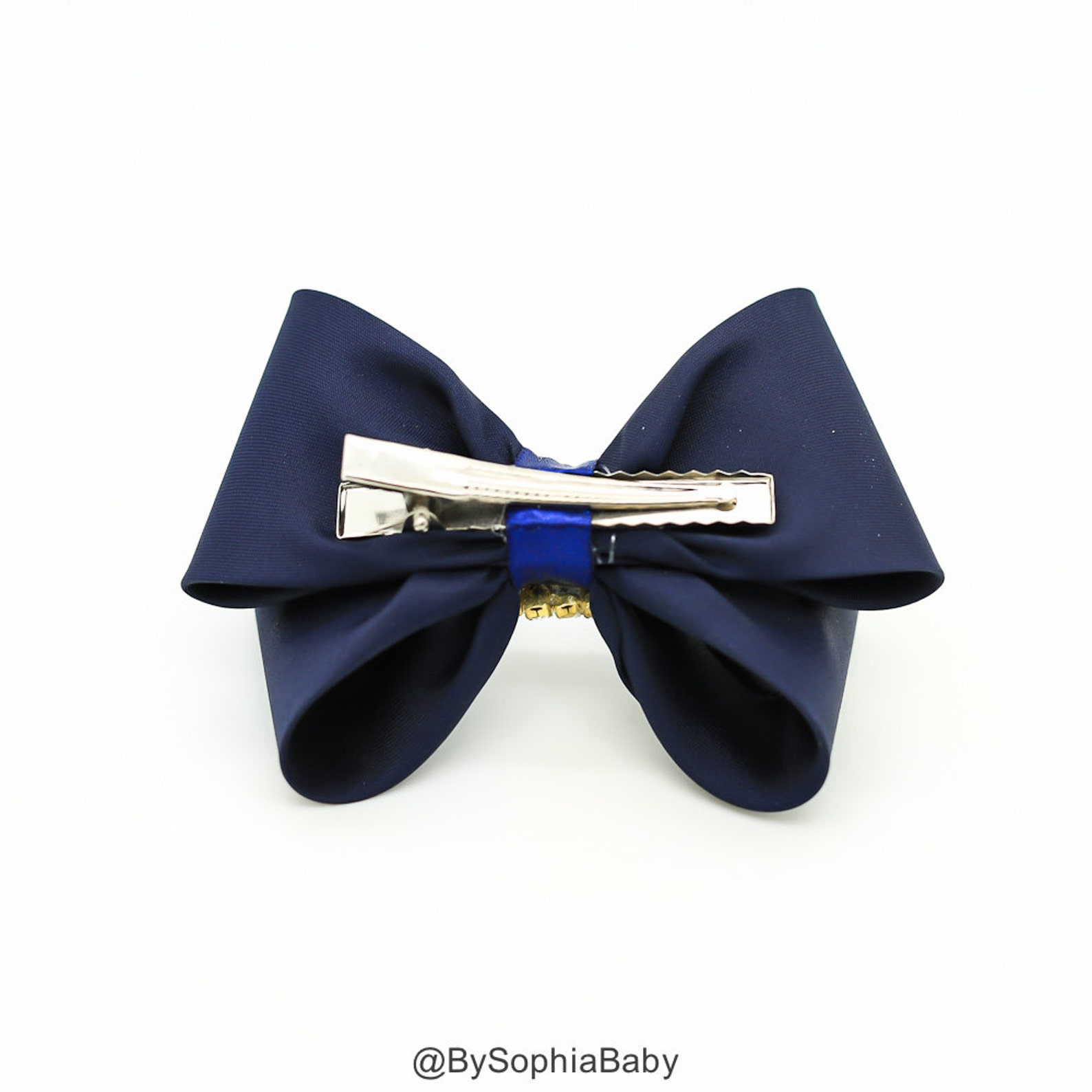 Navy Blue Hair Clip, Blue Bow Hair Clip, Bow Hair Clip, Toddler Blue ...