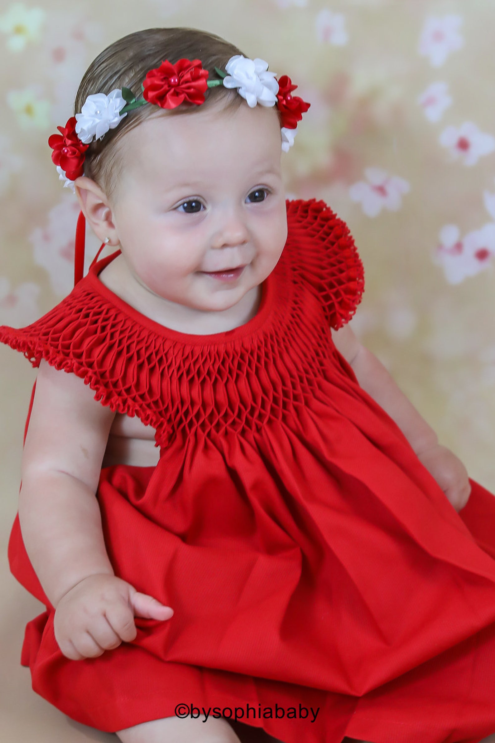 Red Baby Dress Baby Dress Set Baby Girl Dress Set Cotton - Etsy