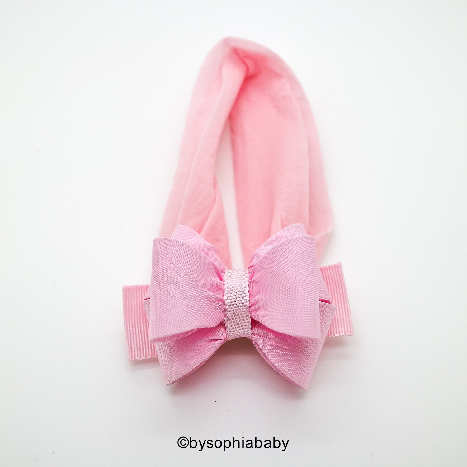 Light Pink Bow Headband Pink Baby Headband Baby Pink Bow | Etsy