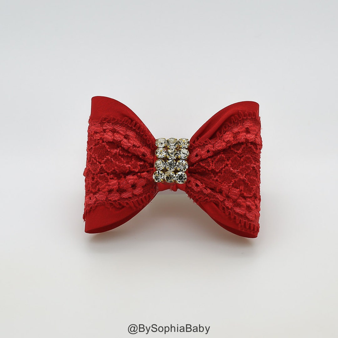 Red Baby Bow, Baby Hair Clip, Red Bow Hair Clip, Red Hair Clip, Toddler ...