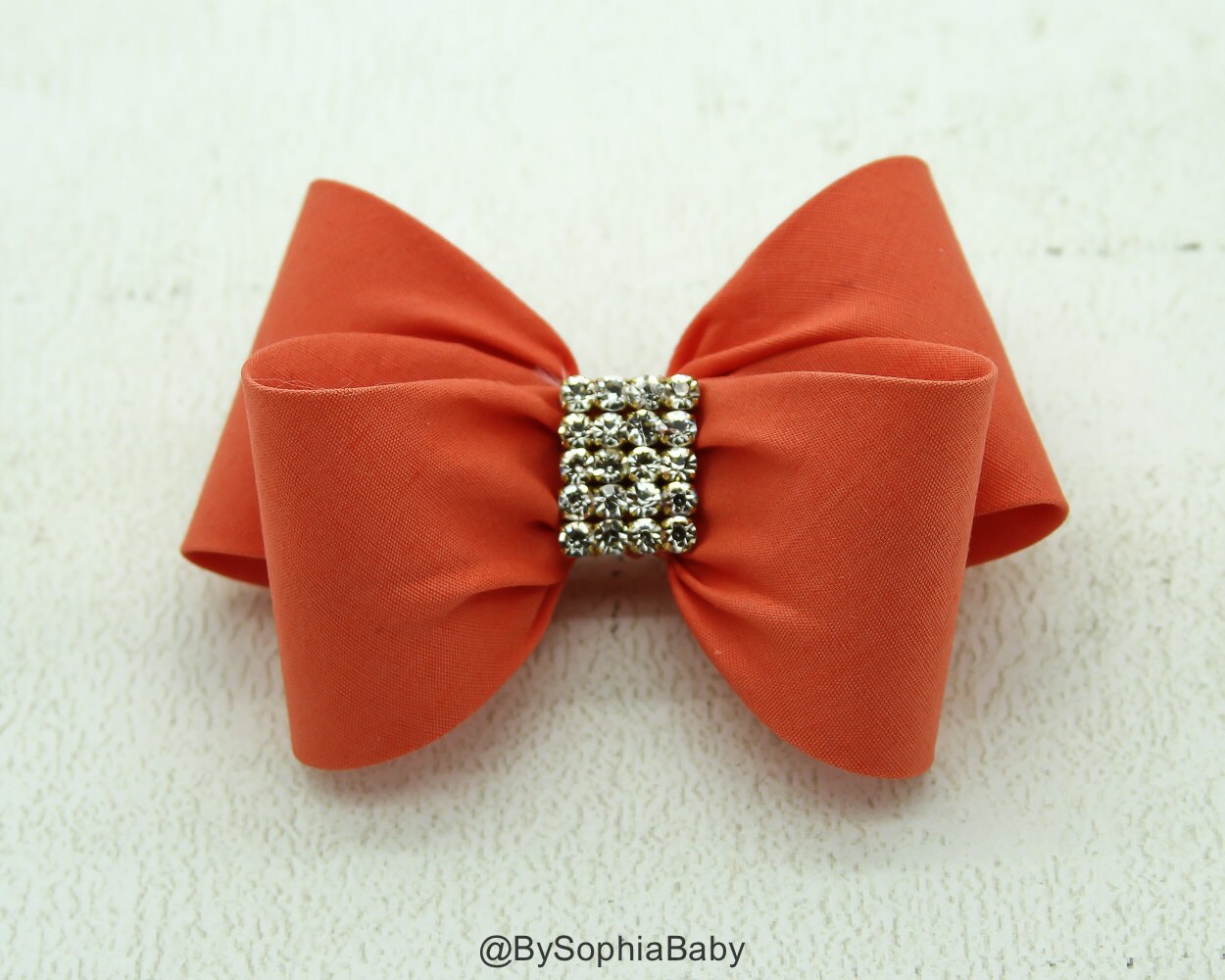 Lazo naranja, Clip de pelo de lazo naranja, Clip de pelo de arco, Clip ...