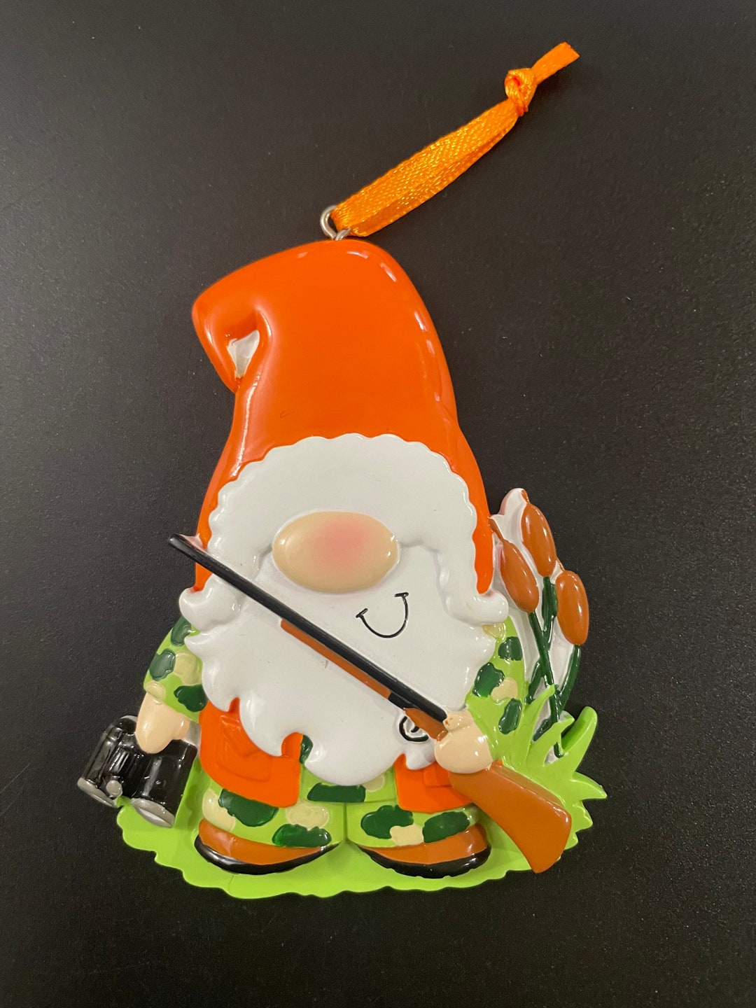 Hunting Gnome Personalized Christmas Ornament - Etsy