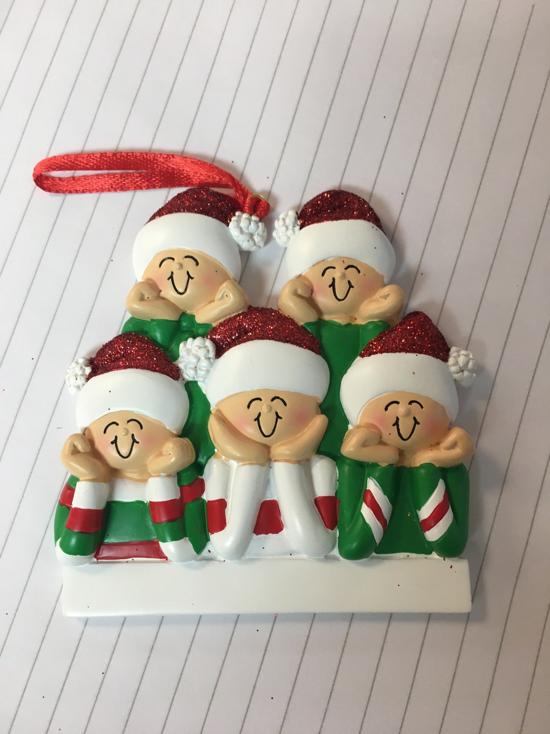 Smiling Faces Couple // Family Personalized Christmas Ornament - Etsy