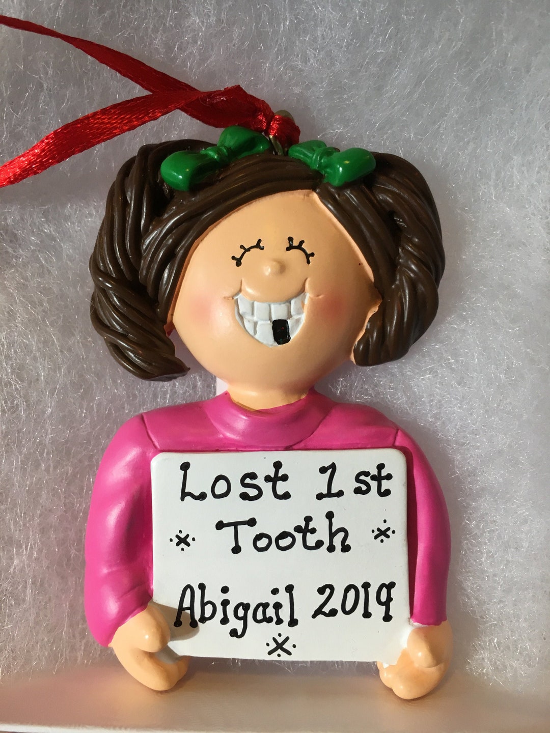 Lost Tooth Personalized Christmas Ornament - Etsy