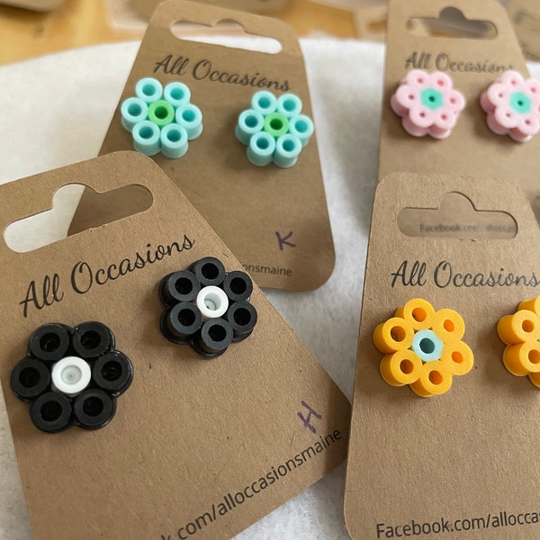 Perler Bead Earrings Etsy