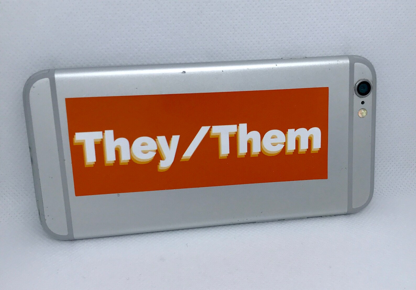 They/Them Pronoun Stickers Pack of 3 colorful vinyl stickers | Etsy