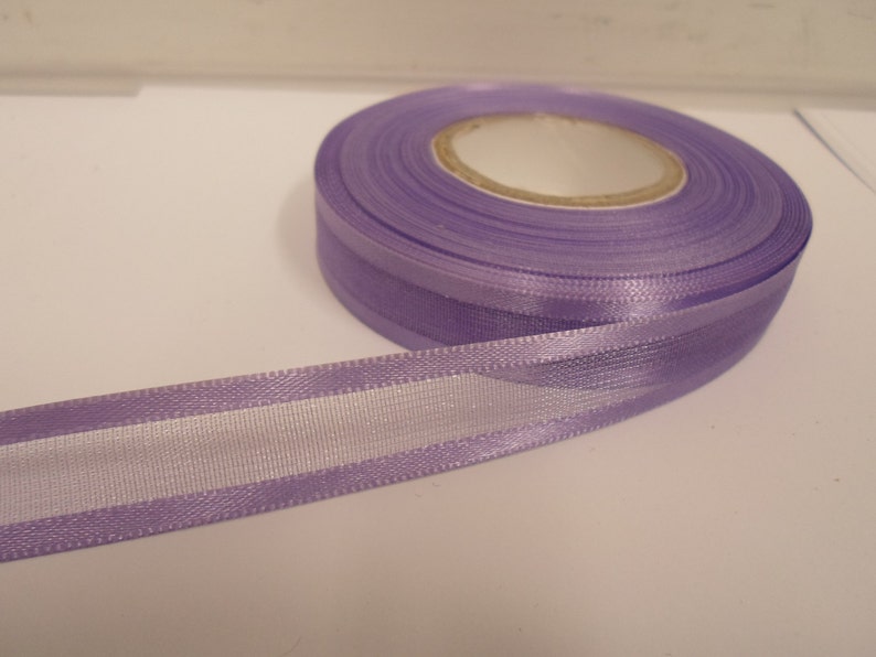 10mm 15mm 25mm 40mm 70mm Rolls, Lilac, Light Purple Satin Edged Organza ...