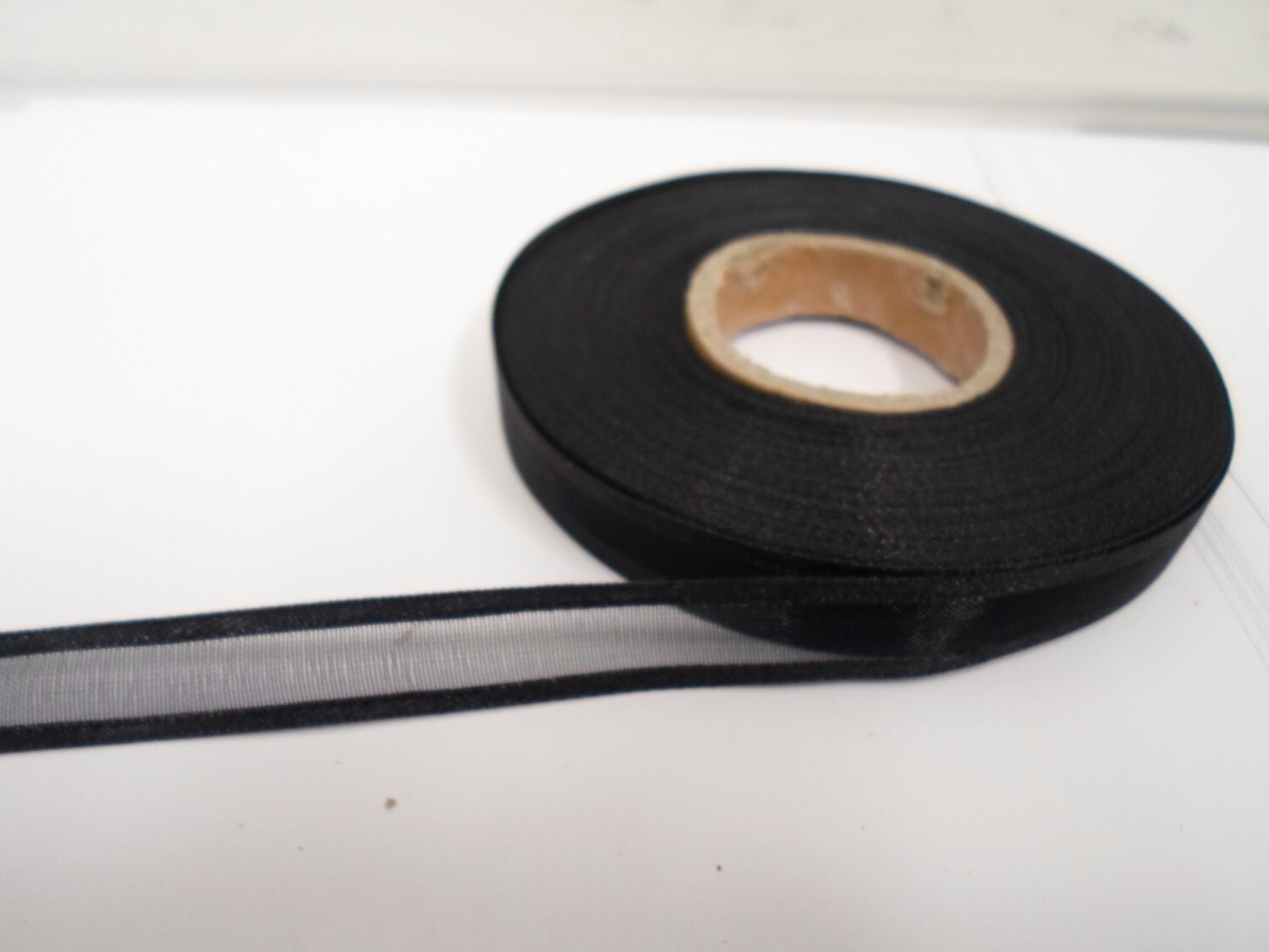 10mm 15mm 25mm 40mm 70mm Rolls Black satin edged organza | Etsy