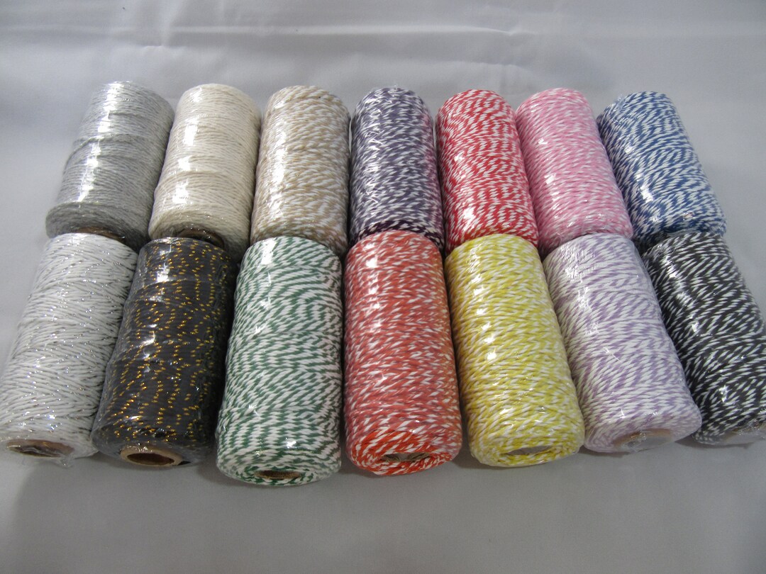 2 Metres or Full Roll 100 Metres Bakers Twine Cord Rope String Tread ...