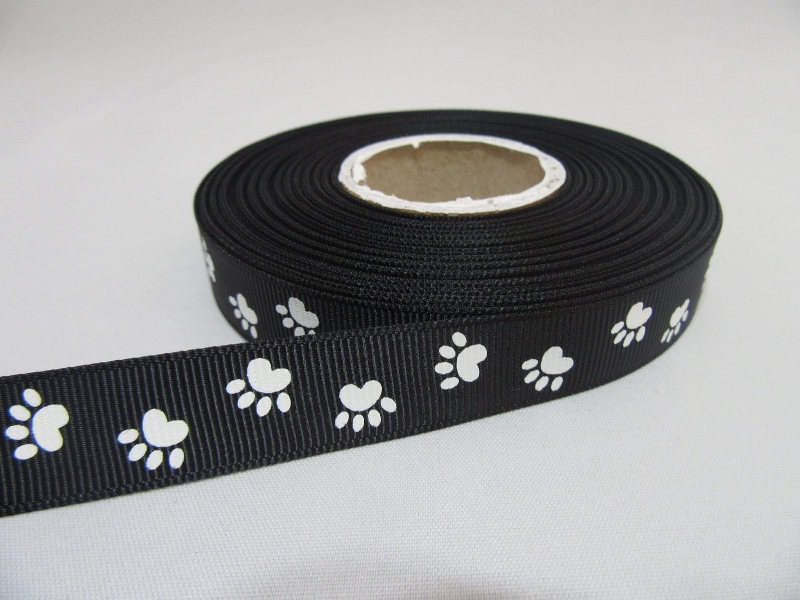 16mm Pet Paw Print Grosgrain Ribbon 2 or 20 Metres Cat Dog | Etsy
