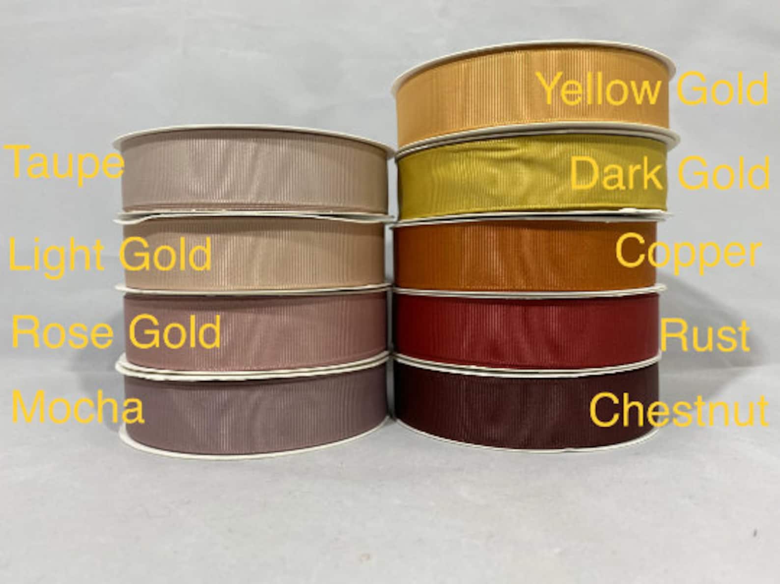 16mm Double Side Grosgrain Ribbon, 2 Metres or 20 Metre Full Roll ...