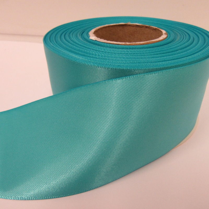 Aqua Satin Ribbon - Etsy