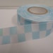 10mm 15mm 25mm 38mm 50mm Block Woven Ribbon Chequered Square Police ...