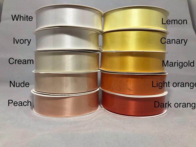 38mm Double Side Satin Ribbon 2 metres or 25 metre Full Roll | Etsy