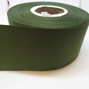 Grosgrain Ribbon 3mm 6mm 10mm 16mm 22mm 38mm 50mm Olive Dark Green, 2 ...